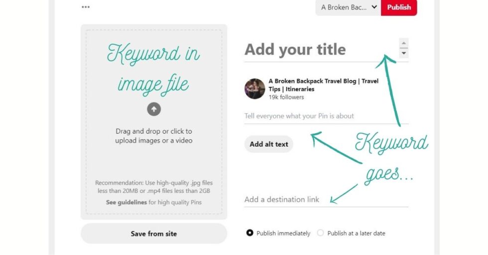 Pinterest Keyword Tool For SEO Research | 2023 - Nomad Life 101